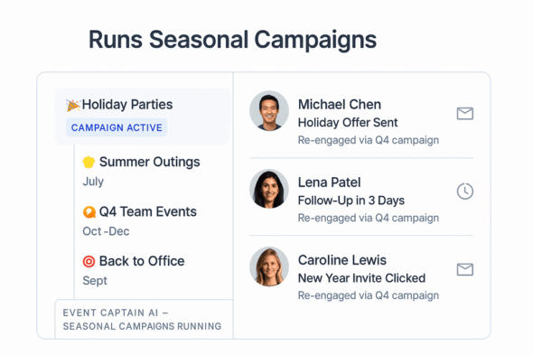 Event Captain – Book More Corporate Events, Automatically
